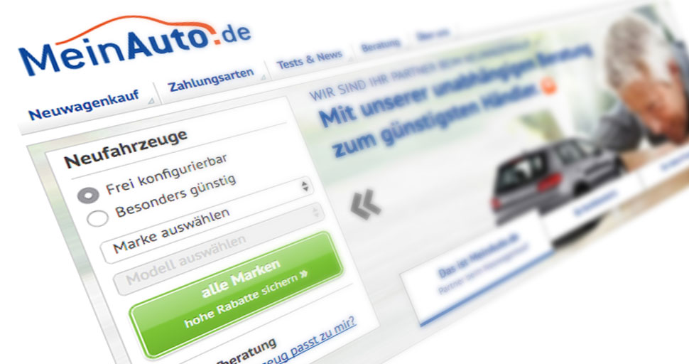 MeinAuto.de - Neuwagen mit hohem Nachlass kaufen